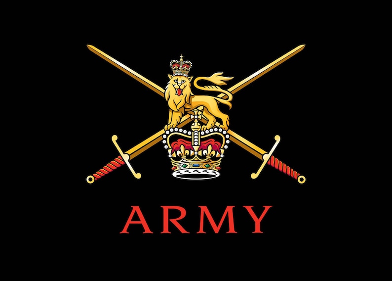 British Army Logo/emblem Personalised Metal Wall/door Plaque - Etsy UK