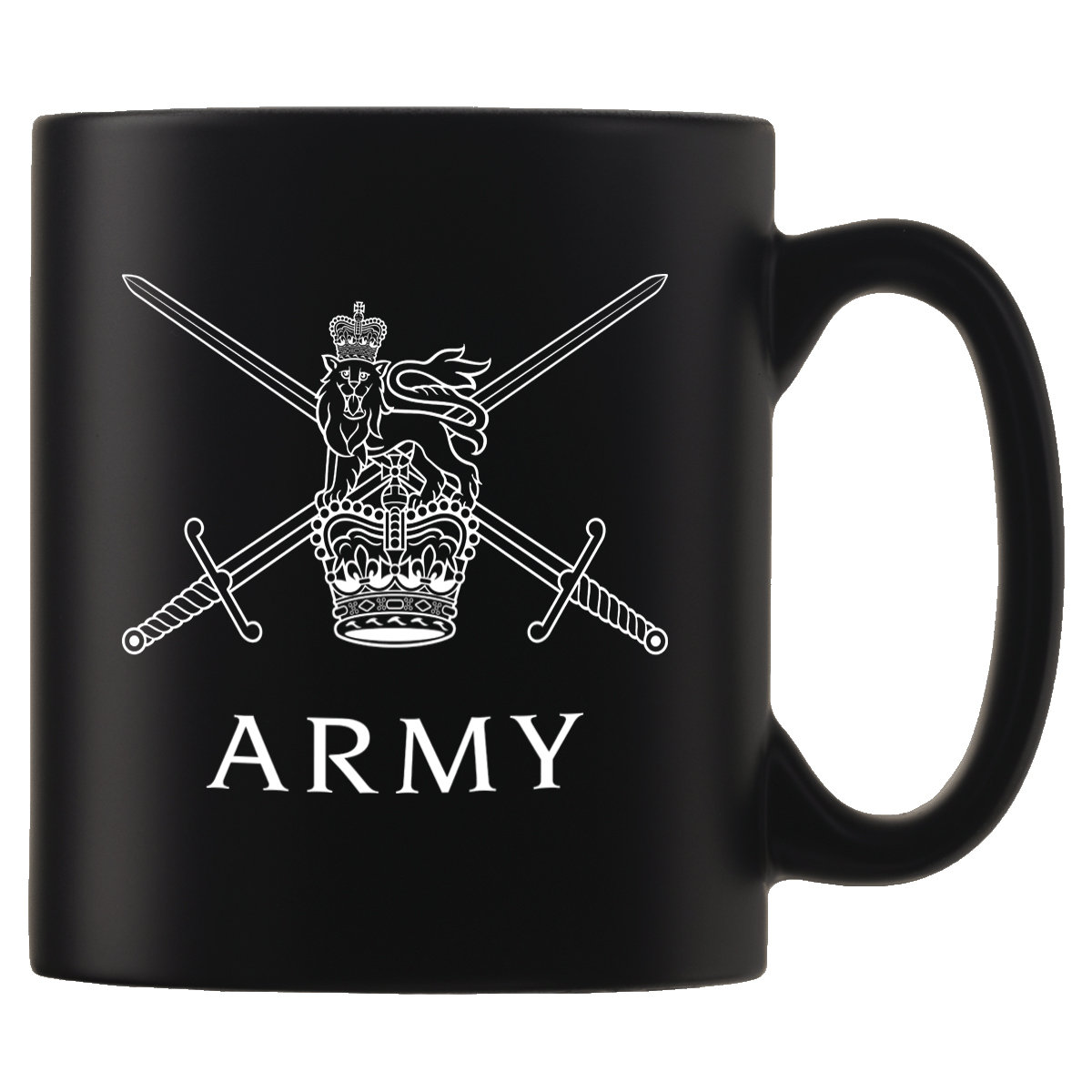British Army Logo Personalised Black Satin Mug - Etsy