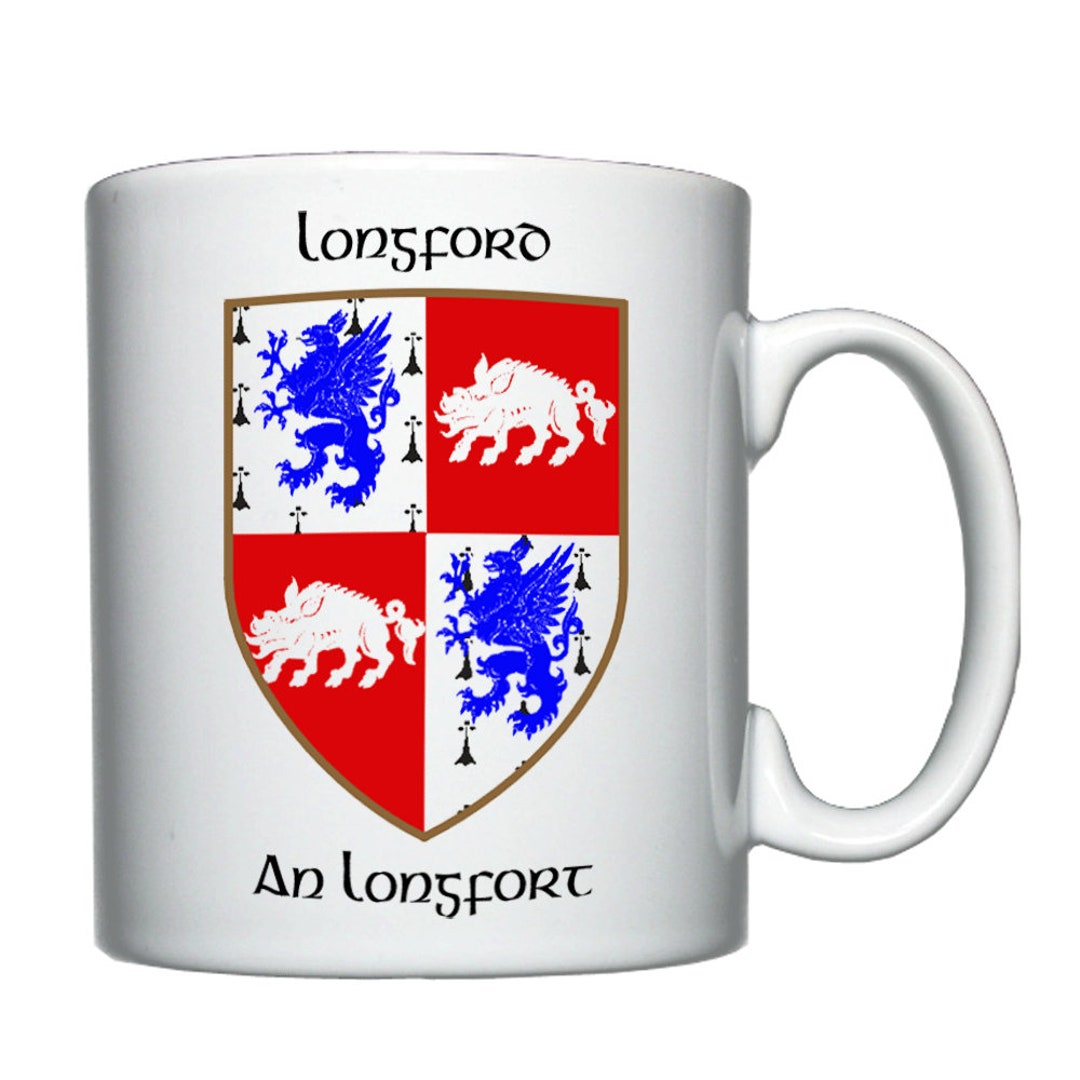 County Longford Coat of Arms Personalised Mug - Etsy
