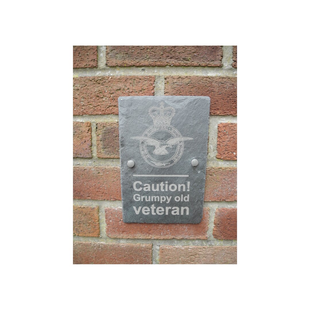 Royal Air Force, RAF - Grumpy Old Veteran - Slate Plaque / Sign - Etsy