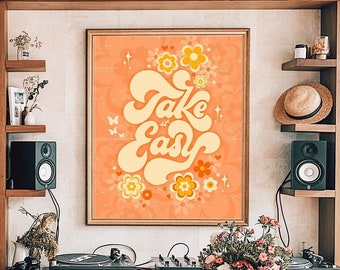 Take It Easy Poster - Etsy