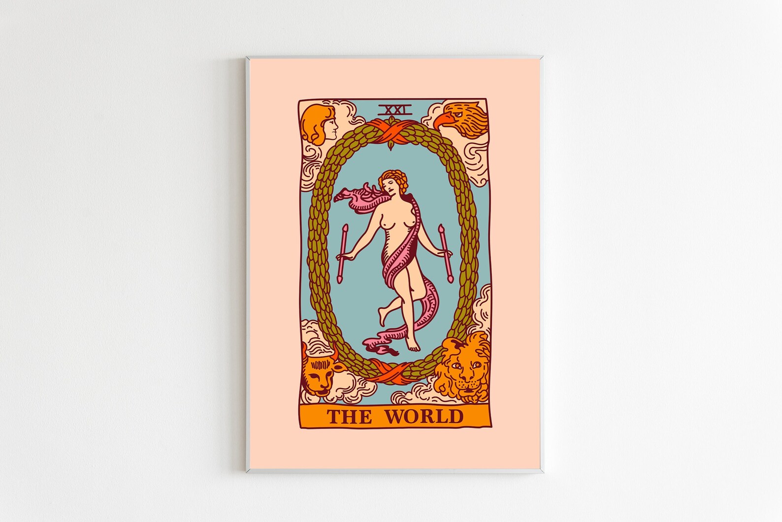 The World Tarot Card Print Tarot Card the World Card - Etsy