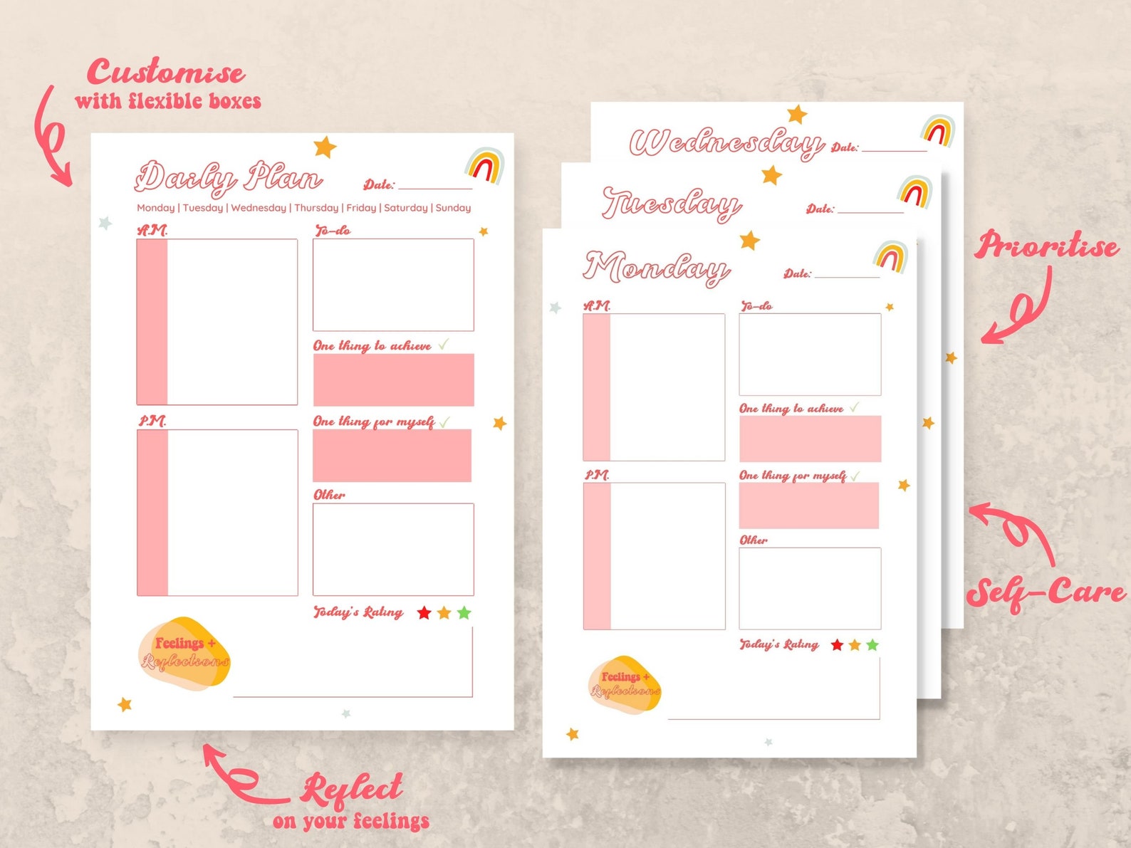 Peace of Mind Planner / Monthly Printable Pages / Filofax Inserts - Etsy UK