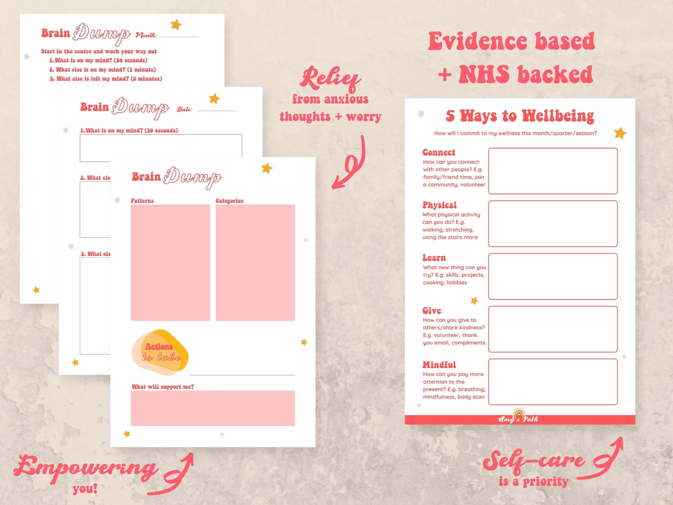 Peace of Mind Planner / Monthly Printable Pages / Filofax Inserts - Etsy UK