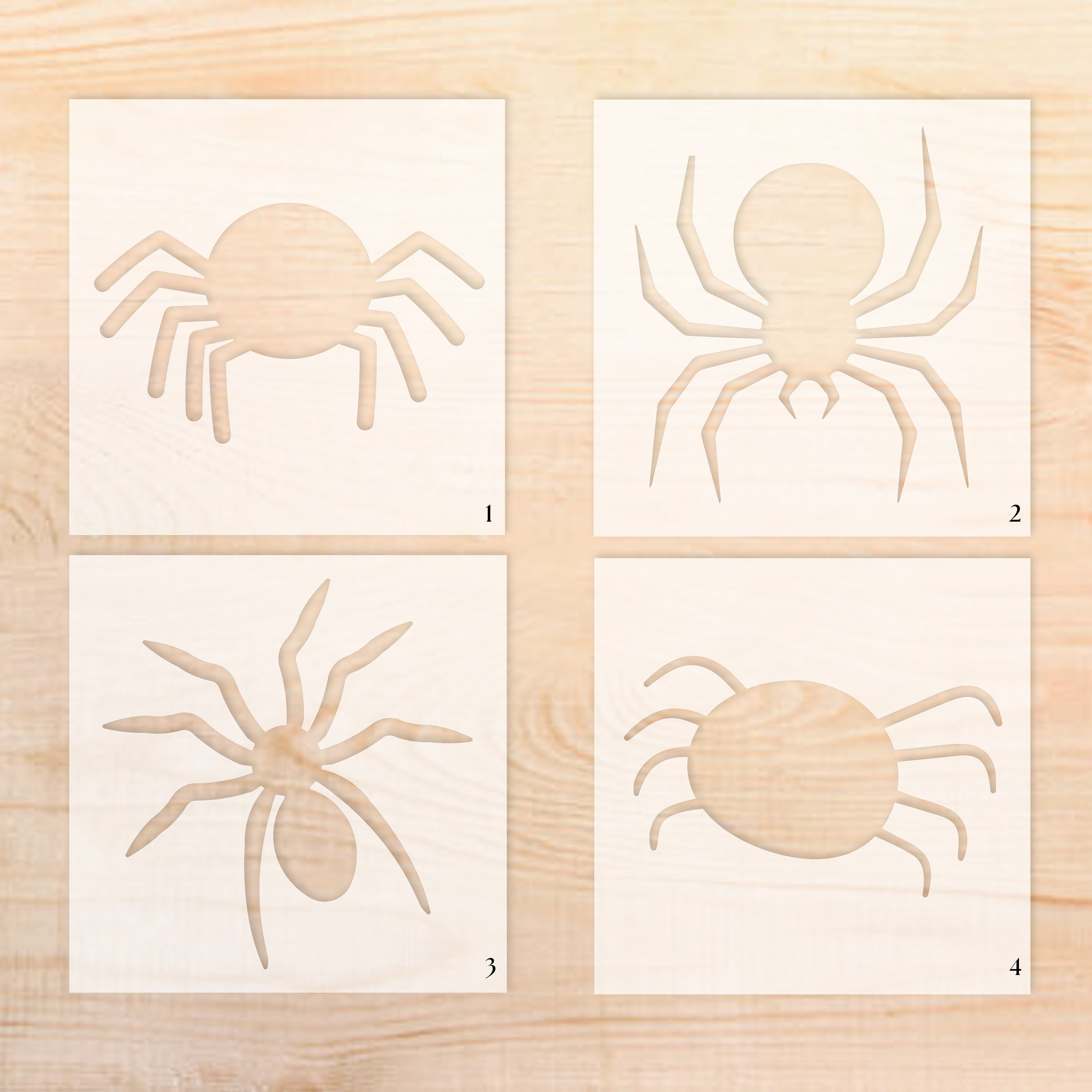 Large Spider Stencil Halloween Stencil Reusable Stencil Fall Stencil ...