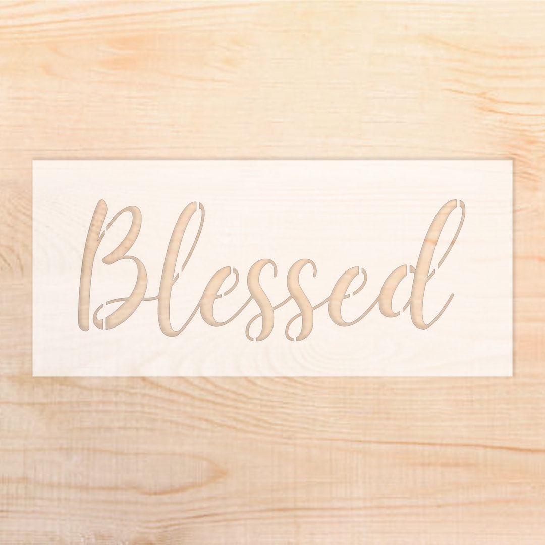 Blessed Stencil Reusable Stencil Thanksgiving Doormat - Etsy