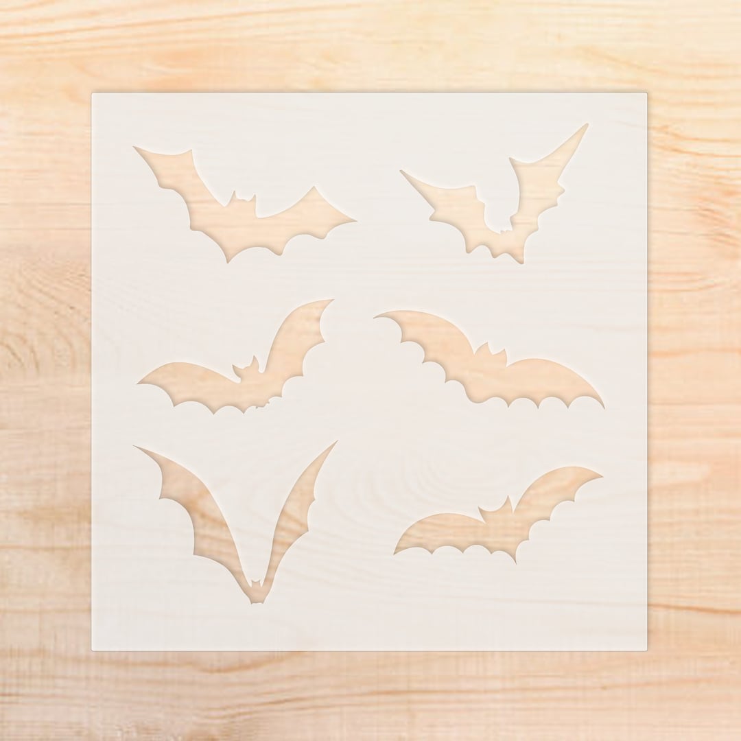 Bat Stencil Halloween Stencil Craft DIY Reusable Stencil Fall Stencil ...