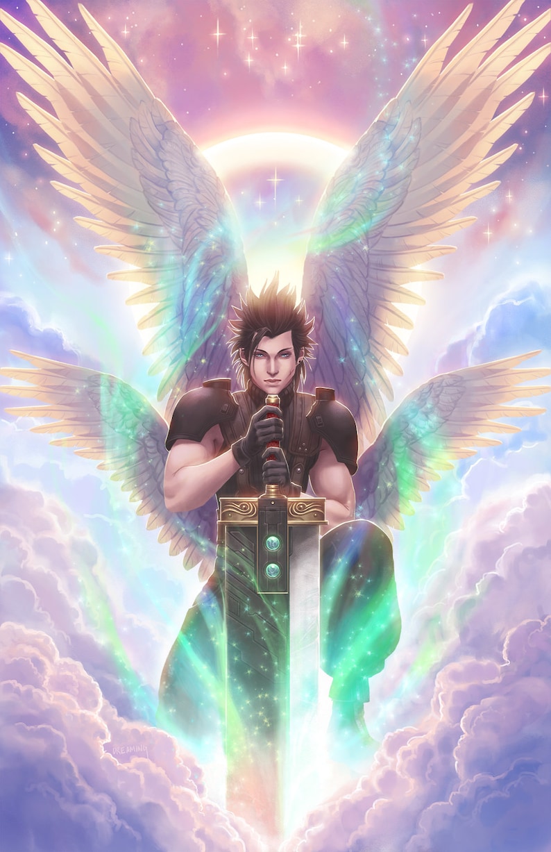 Angel Zack Print SMALL 7.75x12in - Etsy