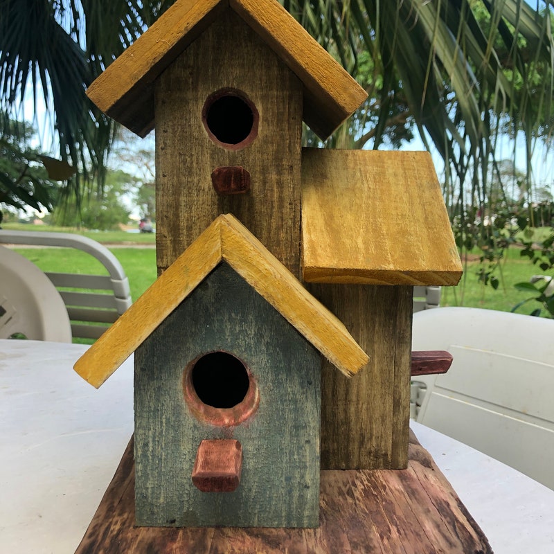 Rustic Birdhouse Outdoor - Etsy