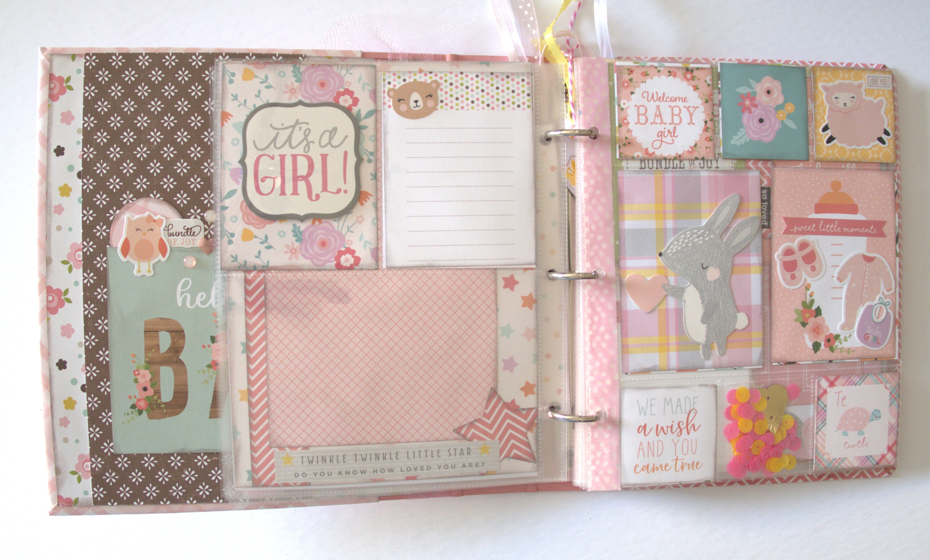 Baby Girl 6x8 Premade Scrapbook - Etsy
