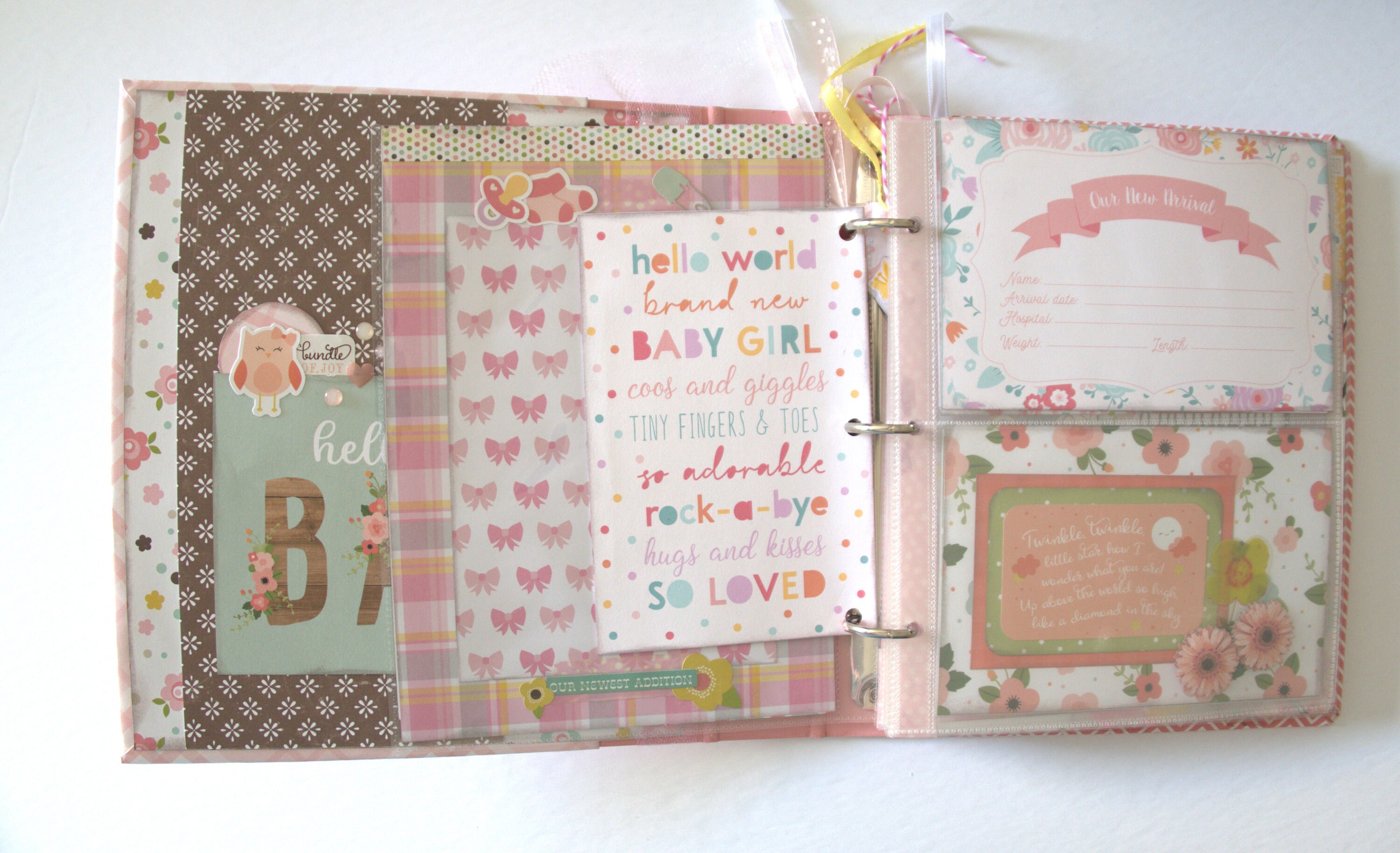 Baby Girl 6x8 Premade Scrapbook - Etsy