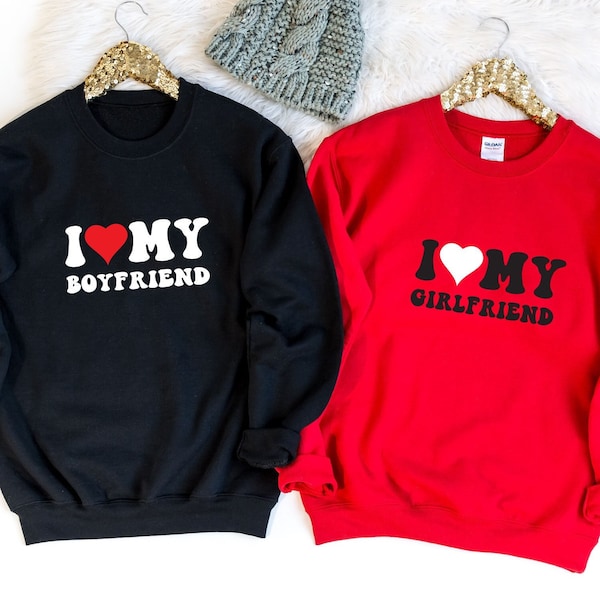 I Love My Girlfriend Hoodies - Etsy