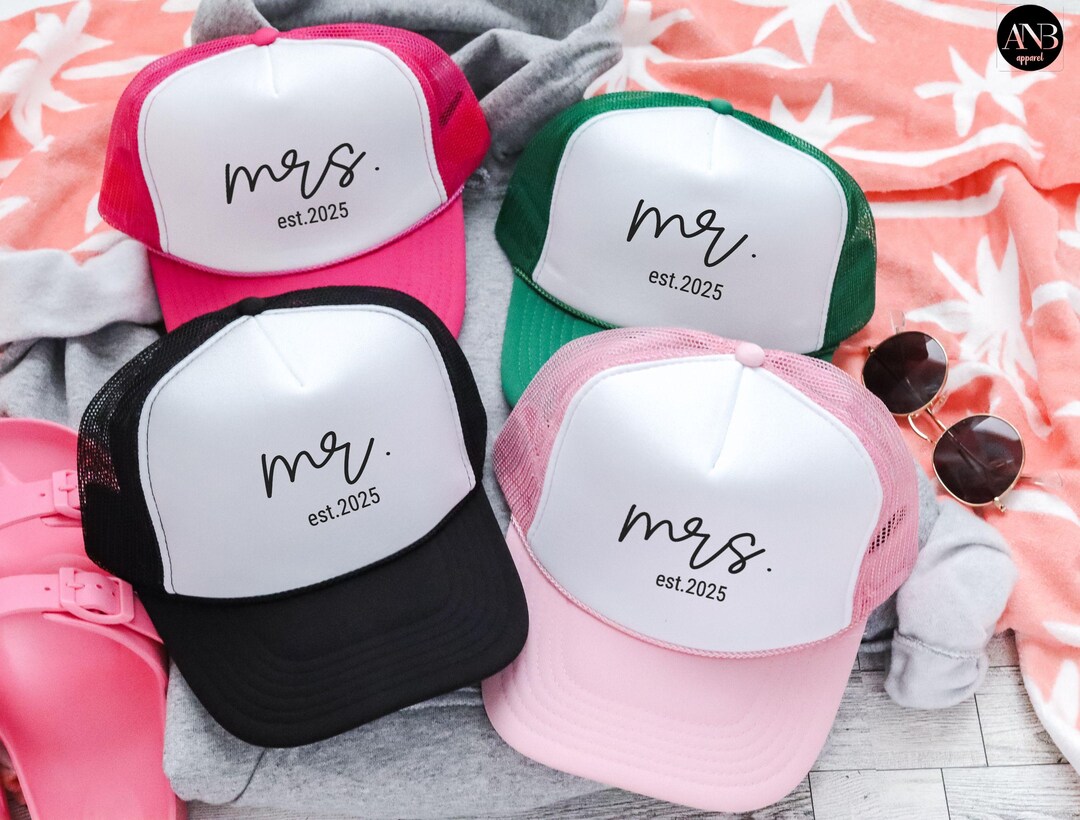 Mrs Hat, Mr and Mrs Hats, Honeymoon Outfit, Wifey and Hubby Hats ...