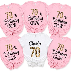 Leopard Print 70th Birthday Crew Shirt - Etsy