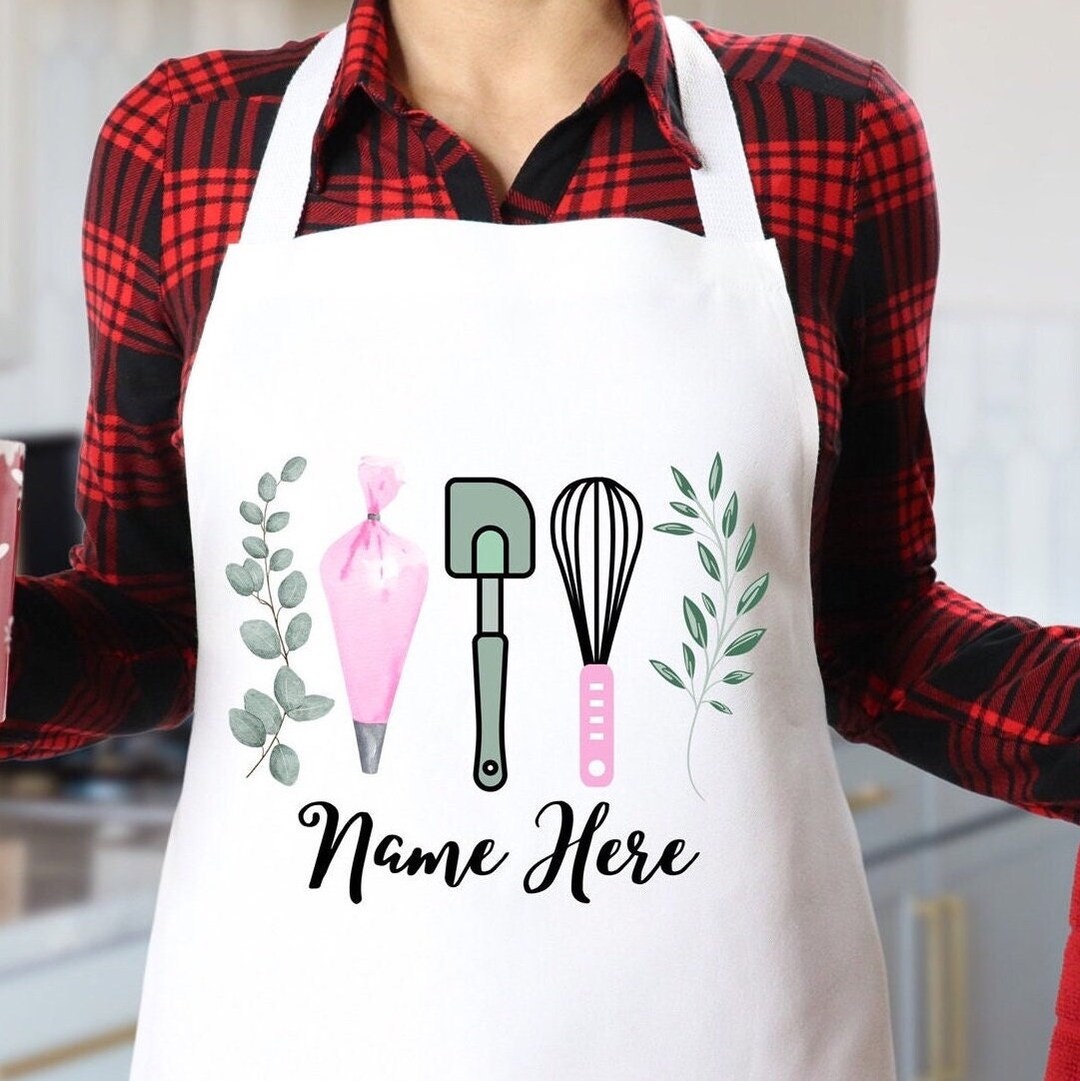Custom Kitchen Utensils Apron,mommy Apron,personalized Apron, Custom ...