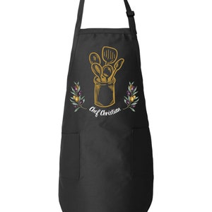 Personalized Apron,kitchen Apron, Custom Chef Apron, Olive Branch Apron ...