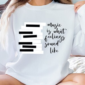 Music Sweatshirt, Music Hoodie,what Feelings Sound Like Music Lover ...