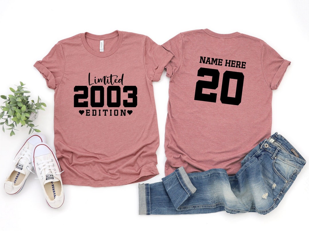Limited Edition Birthday 2003 Shirt 20th Birthday Gift for - Etsy