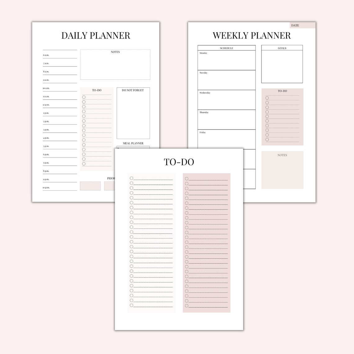 That Girl Planner Printable Ultimate Girl Boss Planner Daily Planner ...