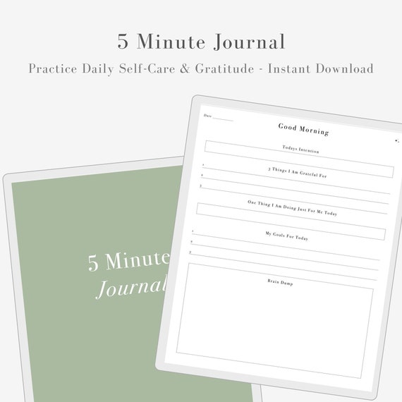 5 Minute Journal Digital Planner for Goodnotes Notability - Etsy