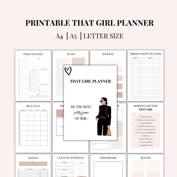 That Girl Planner Printable Ultimate Girl Boss Planner - Etsy.de