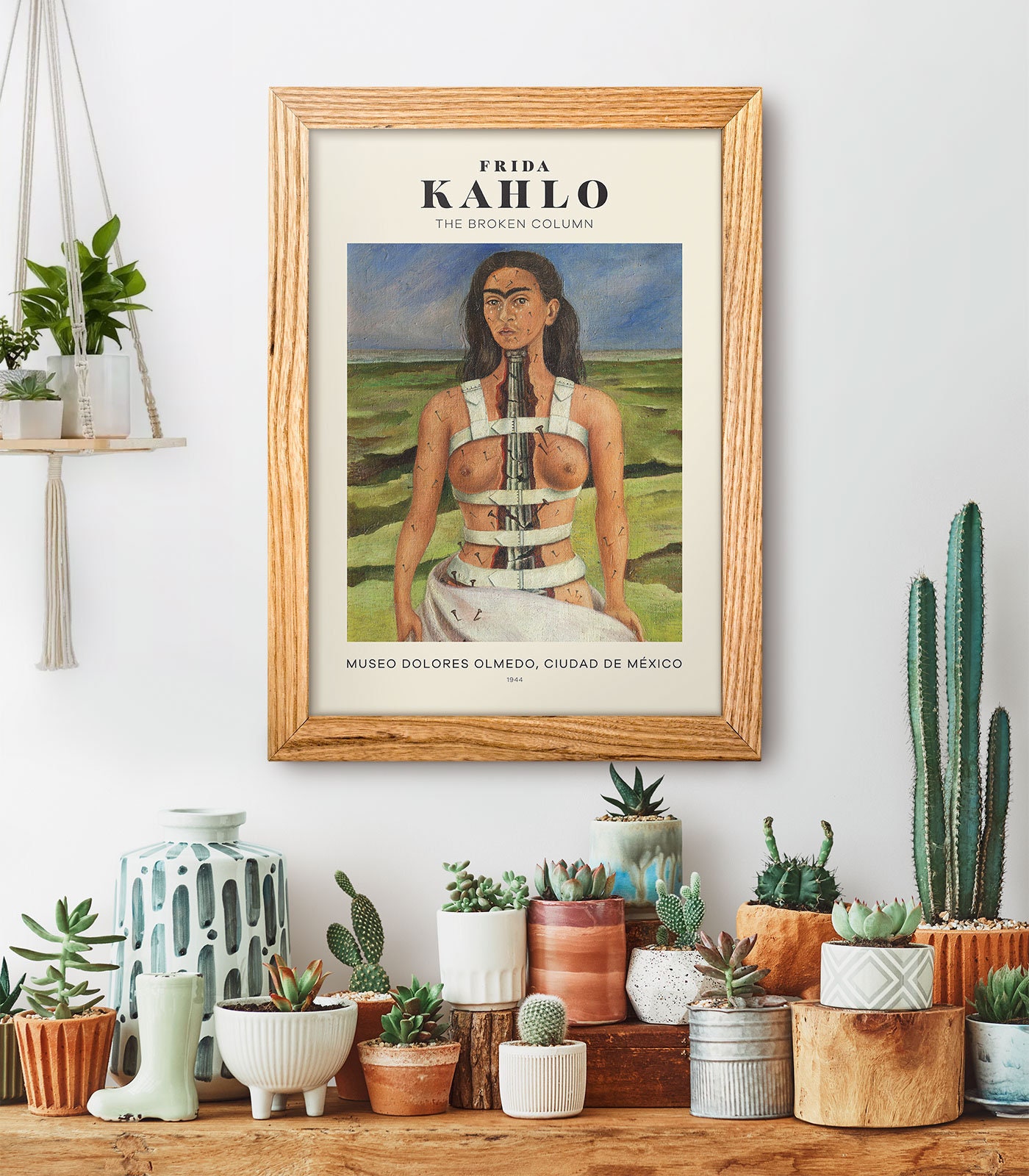 Frida Kahlo the Broken Column Mid-century Art Poster, Famous Painting ...