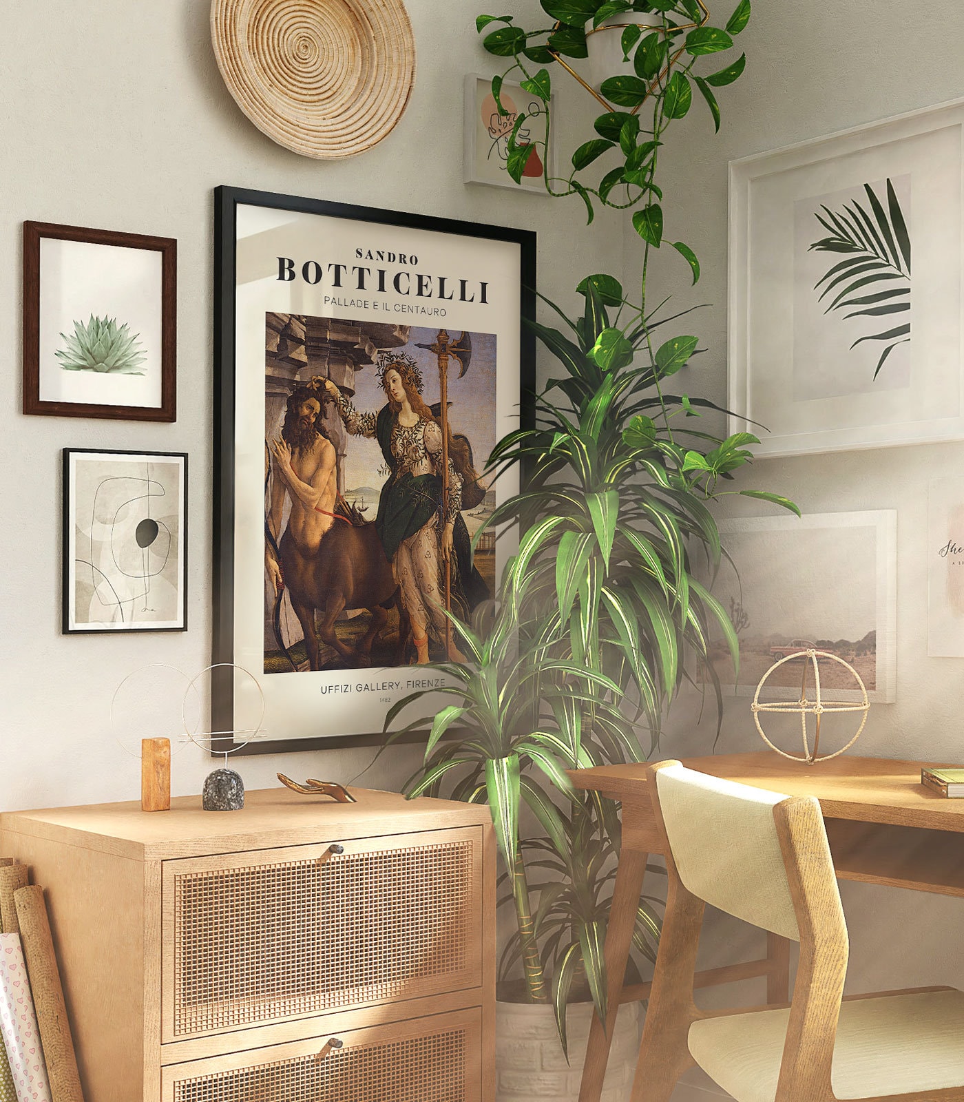 Sandro Botticelli Pallas and the Centaur Mid-century Art - Etsy