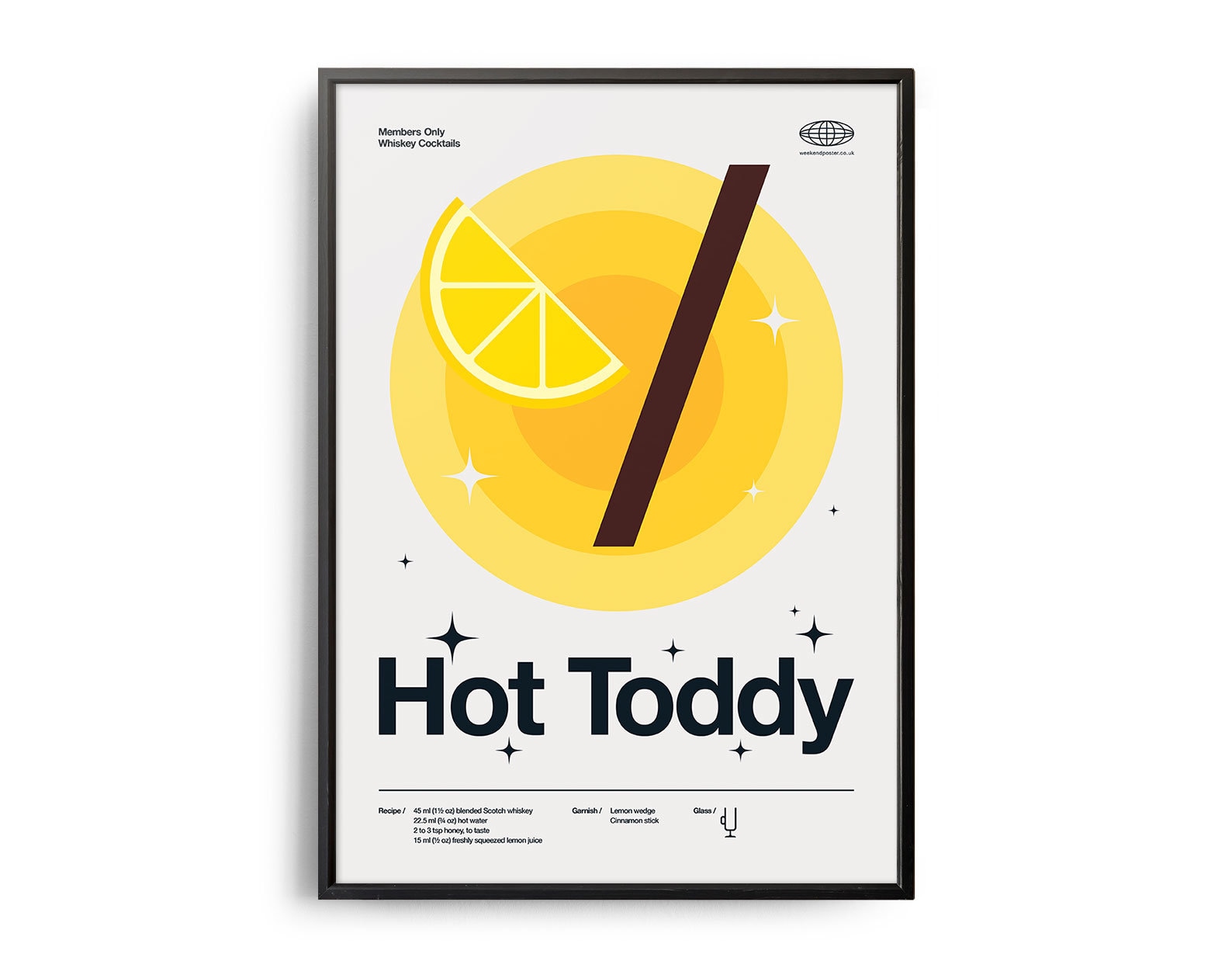 Midcentury Hot Toddy Cocktail Poster Hot Toddy Cocktail - Etsy
