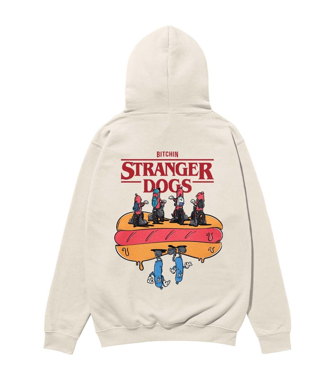 STRANGER DOGS Hoodie – Funny Movie Parody Sweatshirt – Cozy, Stylish ...
