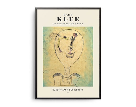 Paul Klee the Beginnings of a Smile Mid-century Art Poster | Etsy