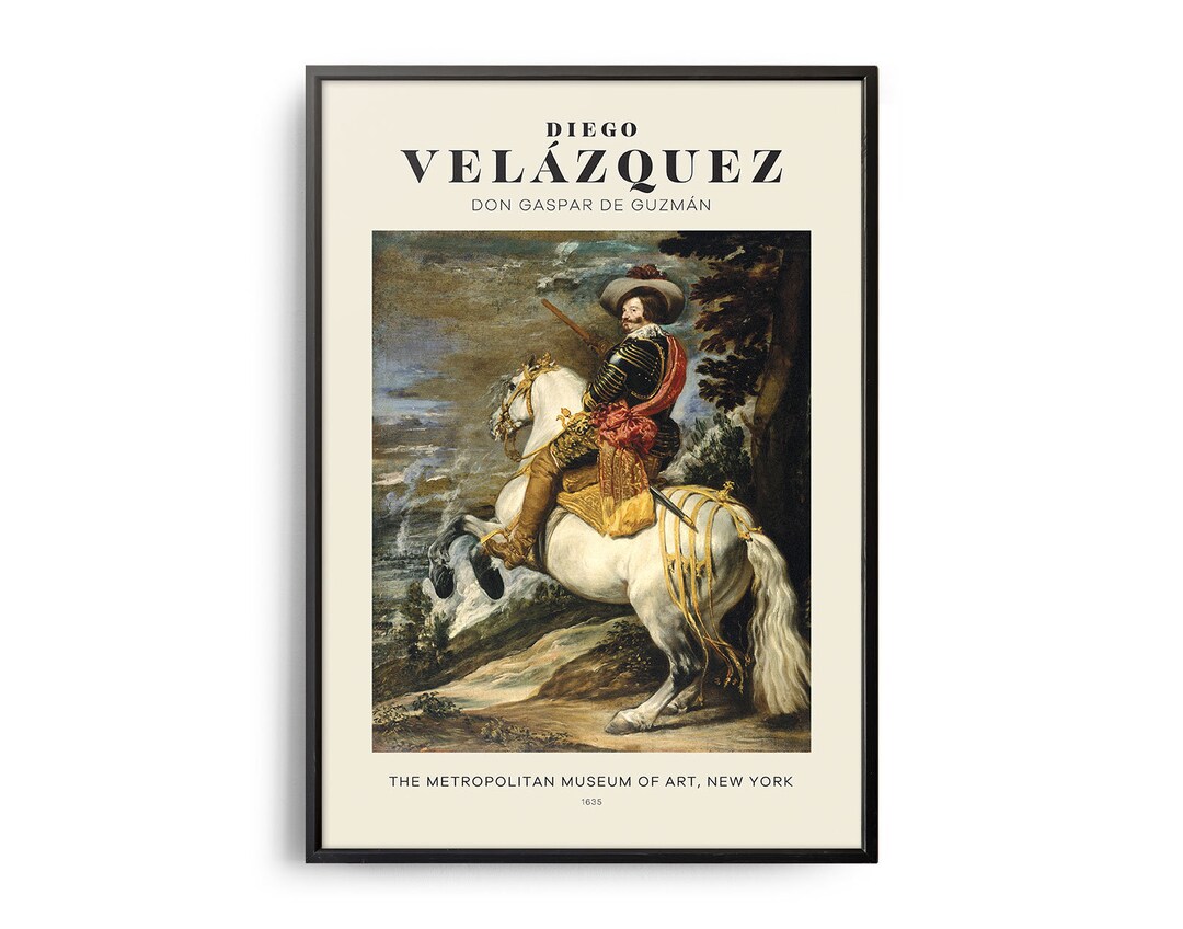 Diego Velázquez Don Gaspar De Guzmán Mid-century Art Poster, Famous ...