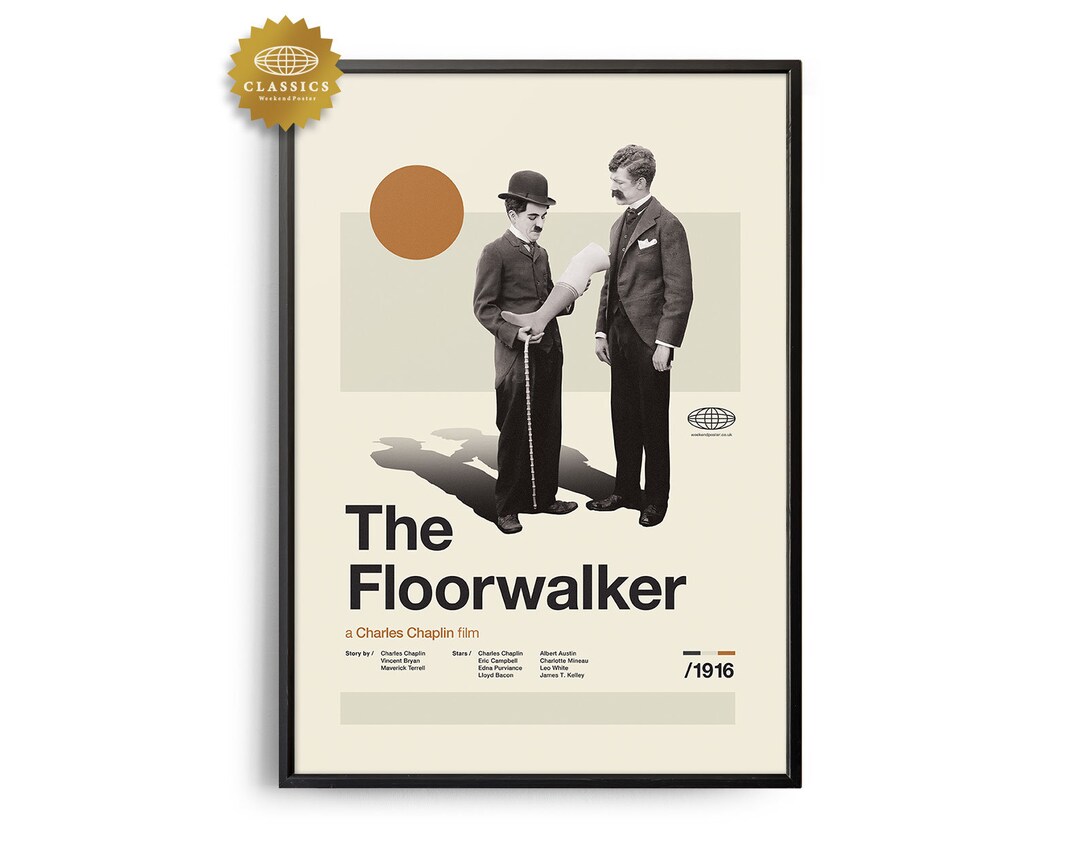 THE FLOORWALKER Midcentury Movie Print, Retro Movie Poster, Midcentury ...