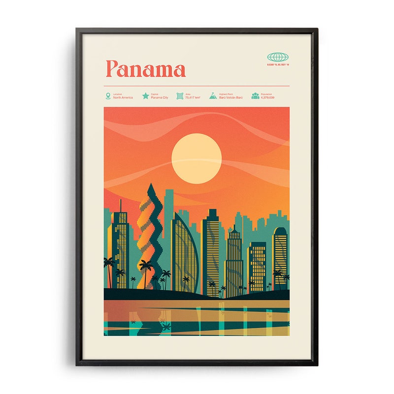 Panama Poster - Etsy UK