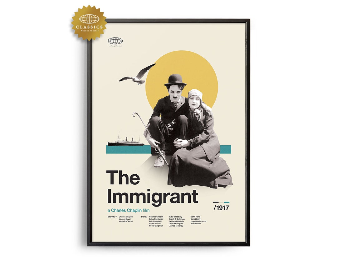 EL INMIGRANTE - Póster de la película de mediados de siglo, Póster ...