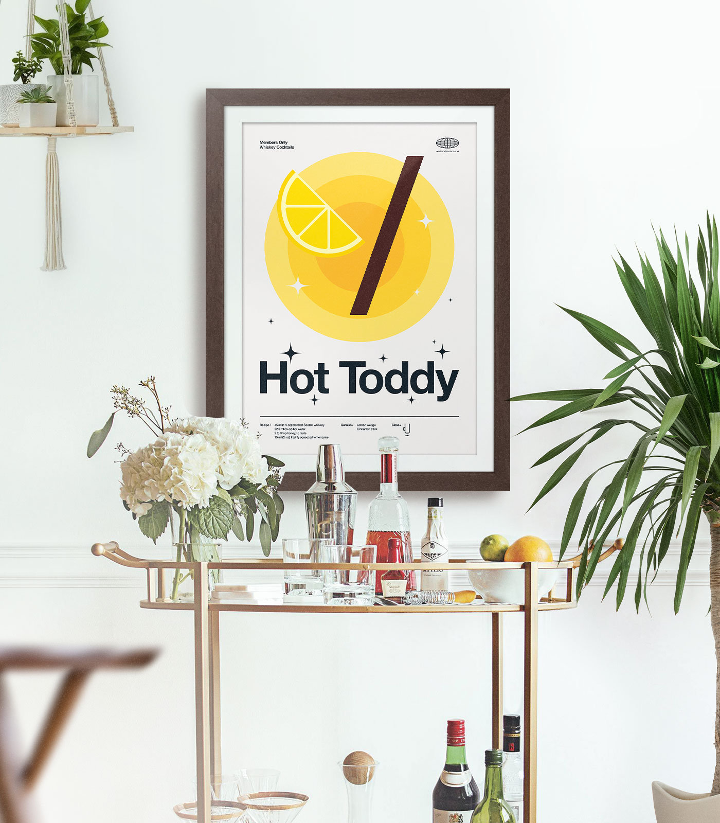 Midcentury Hot Toddy Cocktail Poster Hot Toddy Cocktail - Etsy