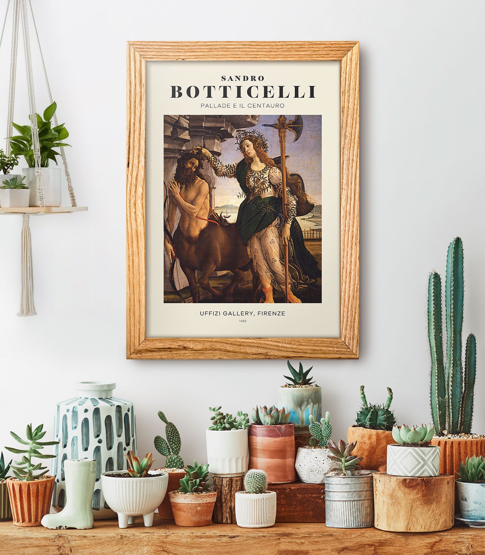 Sandro Botticelli Pallas and the Centaur Mid-century Art - Etsy