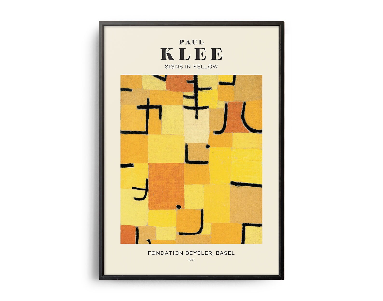 Paul Klee Signs in Yellow Mid-century Art Poster Famous - Etsy