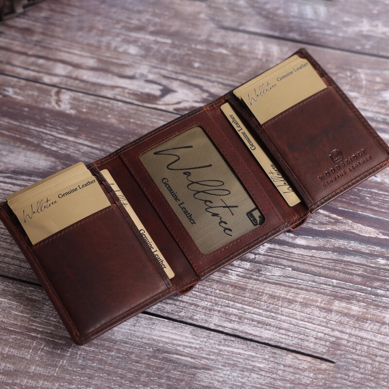 Velcro Wallets Leather - Etsy UK