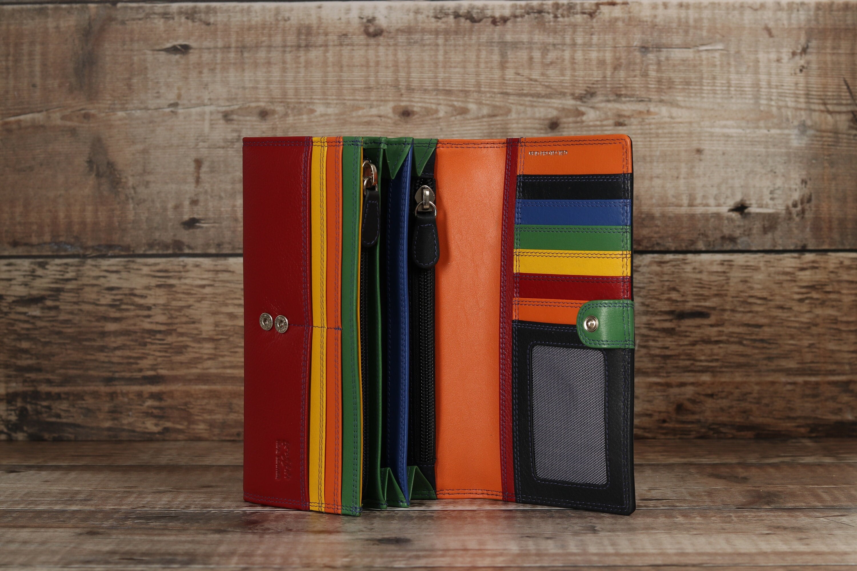 Personalised Ladies Large Leather Purse With Card Holder Zip - Etsy UK