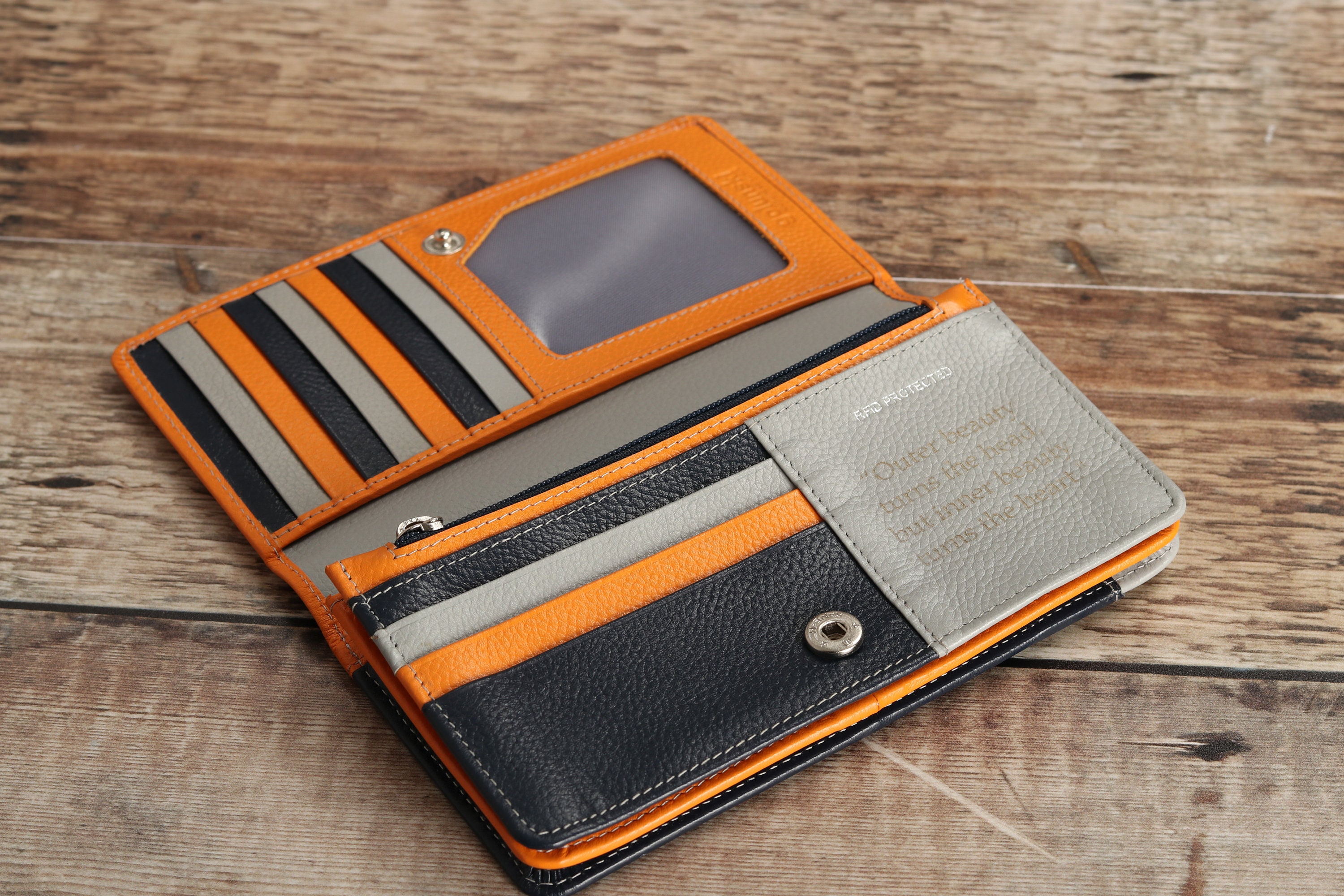 Women's Purse Personalised Ladies Leather Purse With Card - Etsy UK