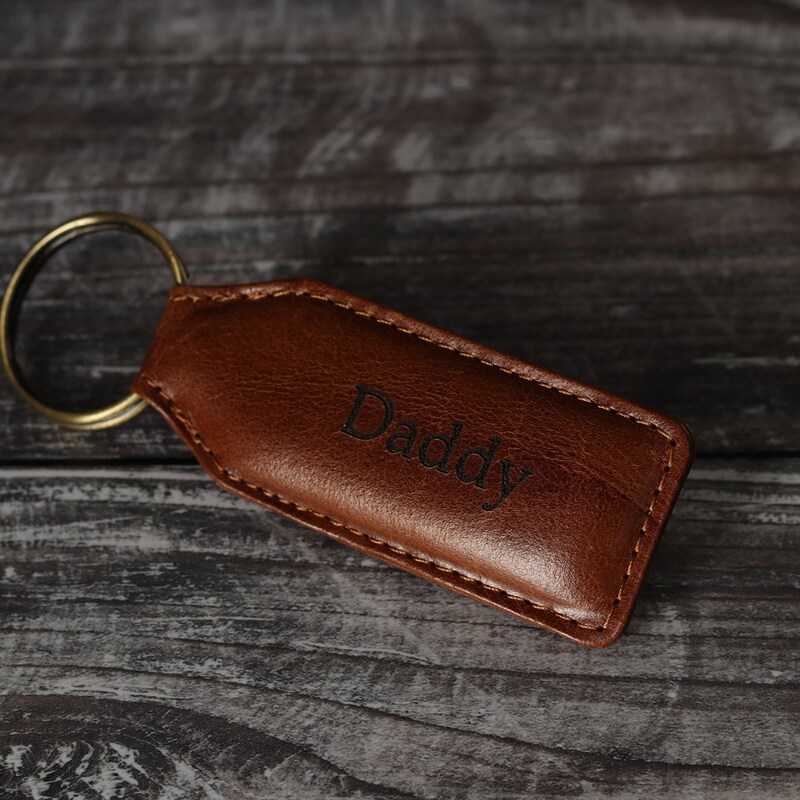 Leather Keyring - Etsy