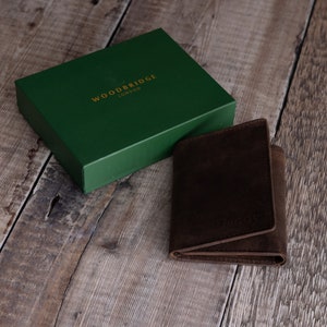 Custom Handwriting Engraved Personalised Men's Trifold Wallet, Genuine ...