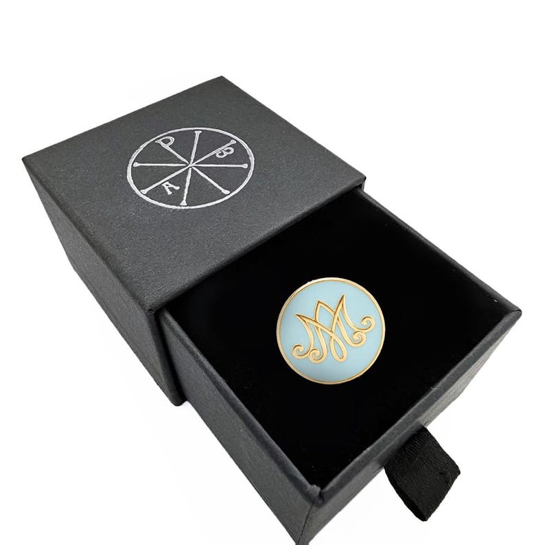 Keys of St Peter & Auspice Maria 14K Gold Plated Catholic Lapel Pins - Etsy