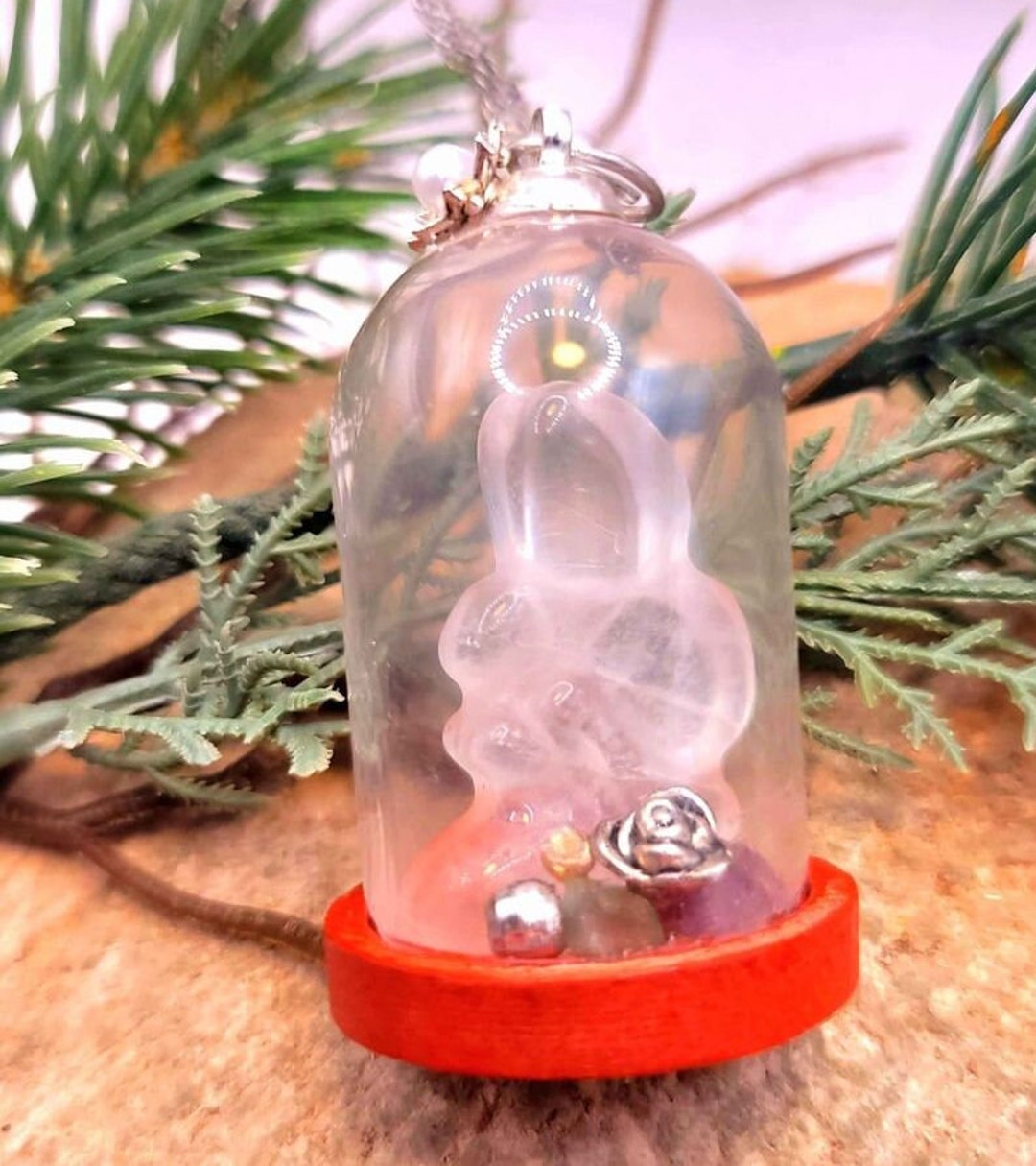 Beautiful Nature Clear Quartz Fairy Inside A Jar Pendant Necklace - Etsy