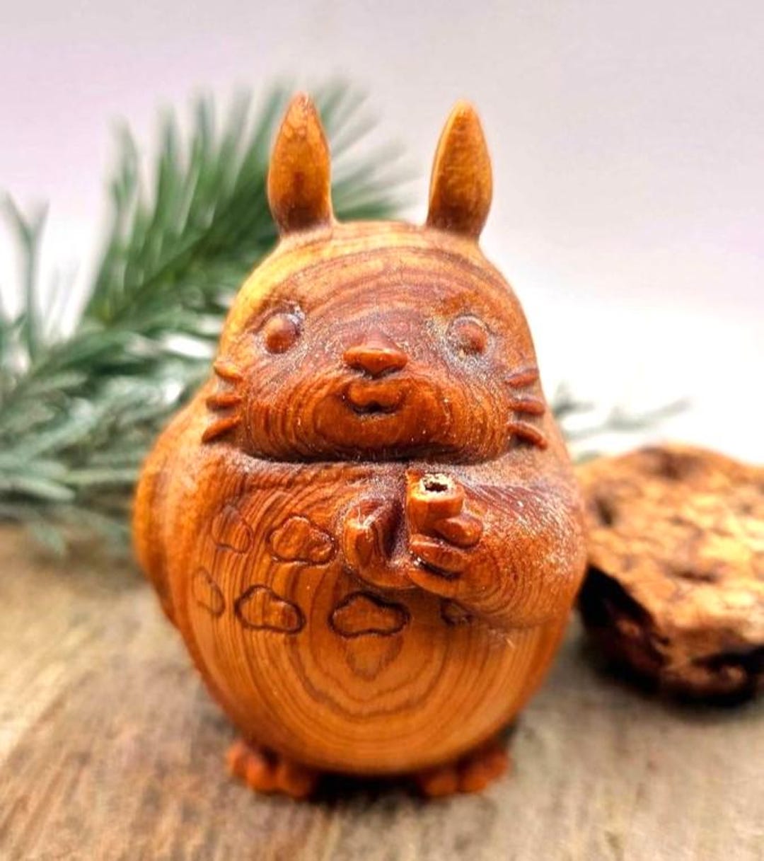 Nature Wood Carved Totora Decor Figure - Etsy