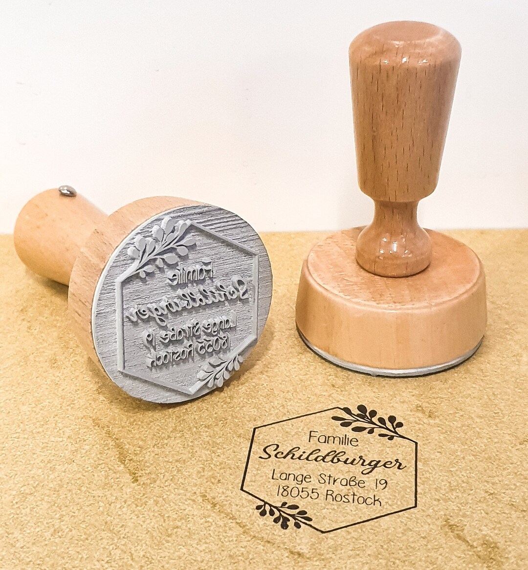 ADDRESS STAMPS WEDDING STAMPS INITIAL STAMPS Wood Stamps Personalized ...