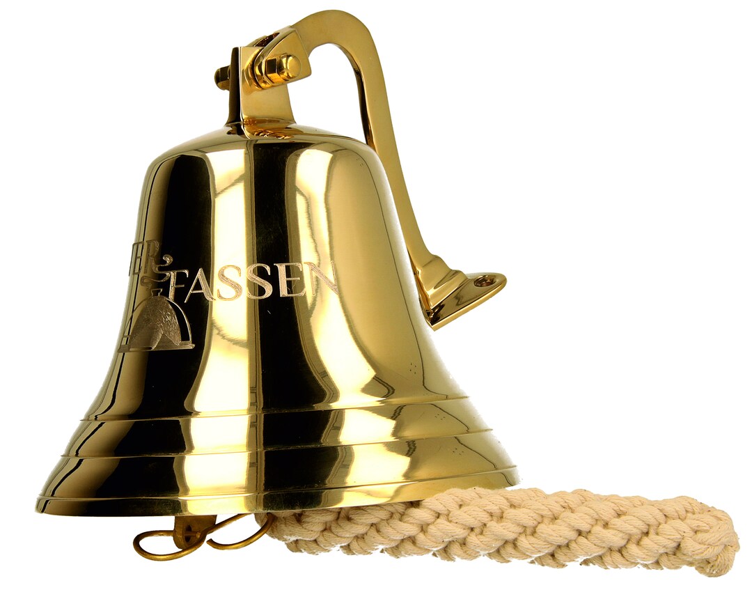 Ship's Bell Brass Ø 150 Mm Light Version Incl. Engraving - Etsy