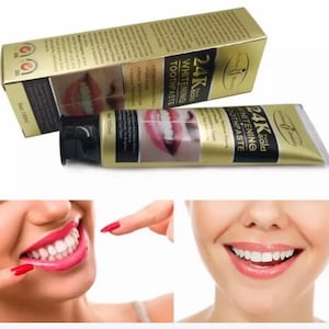 24K Gold Whitening Toothpaste: Anti-cavity - Etsy