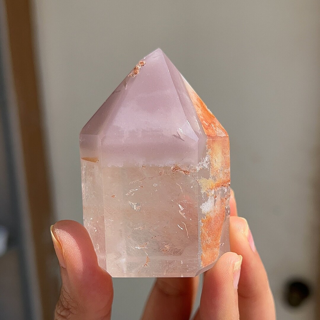 Pink Lithium Quartz Tower - Etsy
