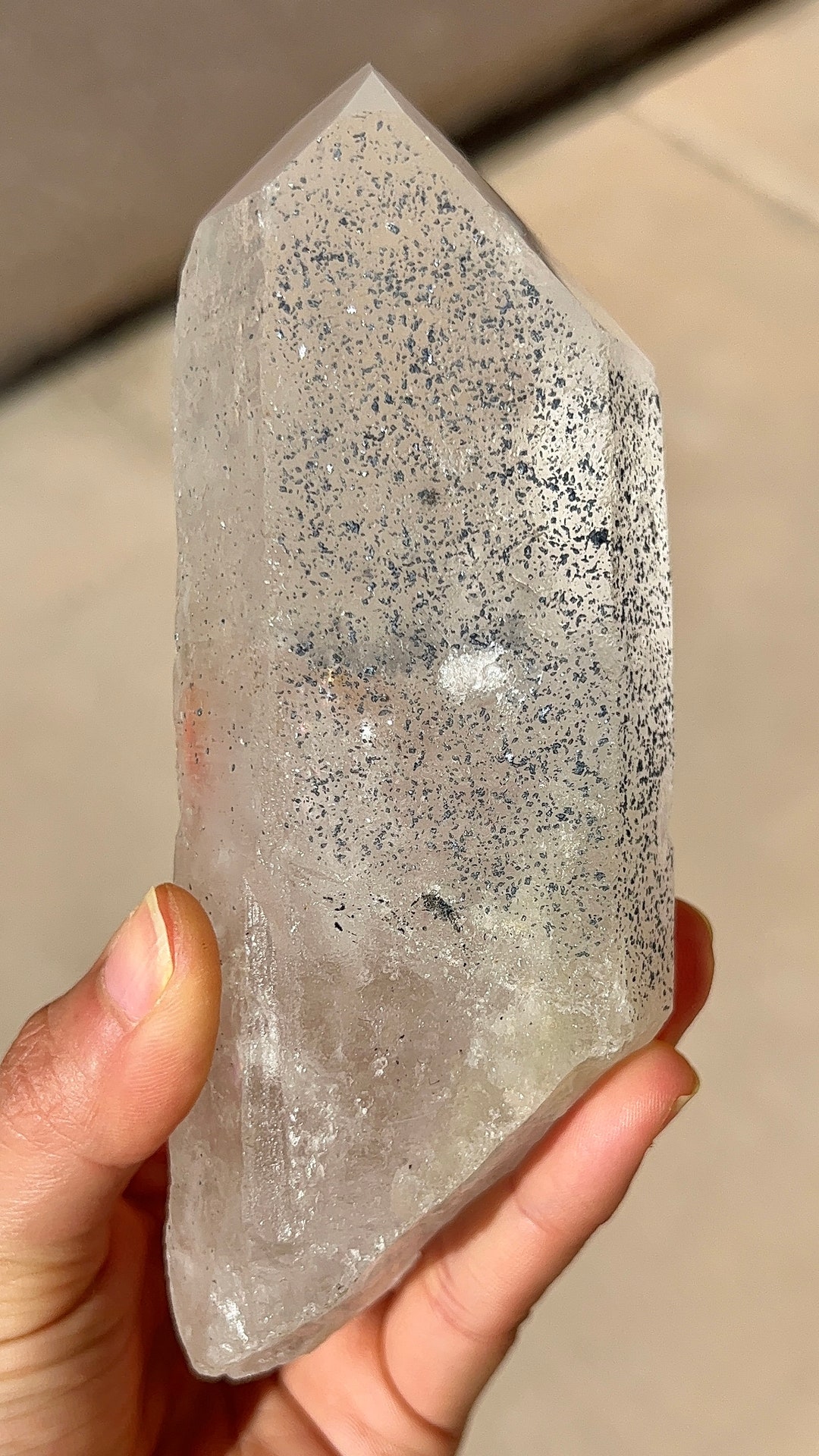 Blue Anatase in Quartz Crystal - Etsy